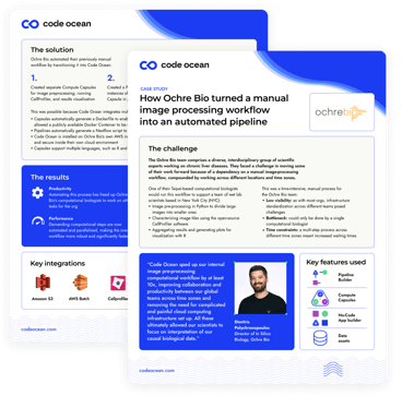 Computational science solutions overview | Code Ocean